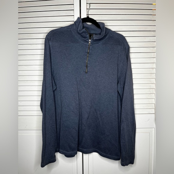 Sweaters | Mens Blue Quarter Zip Sweater | Poshmark